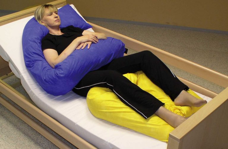 Herzbettlagerung: Bildansicht, Infos zu Lagerungskissen